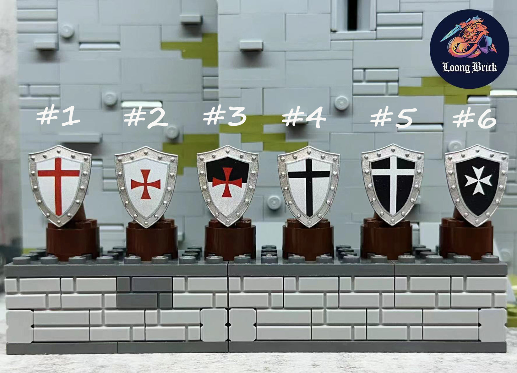Medieval Shield(Silver) – loongbrick
